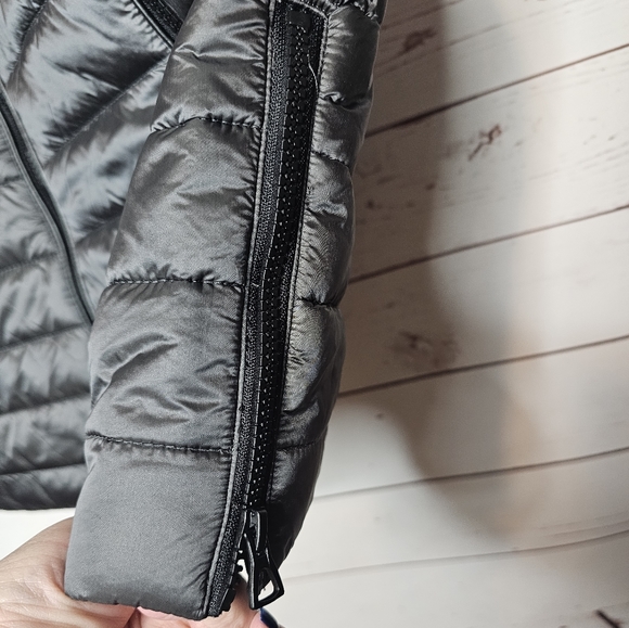 Renuar | Jackets & Coats | Renuar Silver Metallic Puffer Zip Front Vest ...